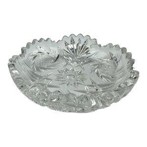 None | Dining | Antique Abp American Brilliant Cut Glass Sawtooth Small ...